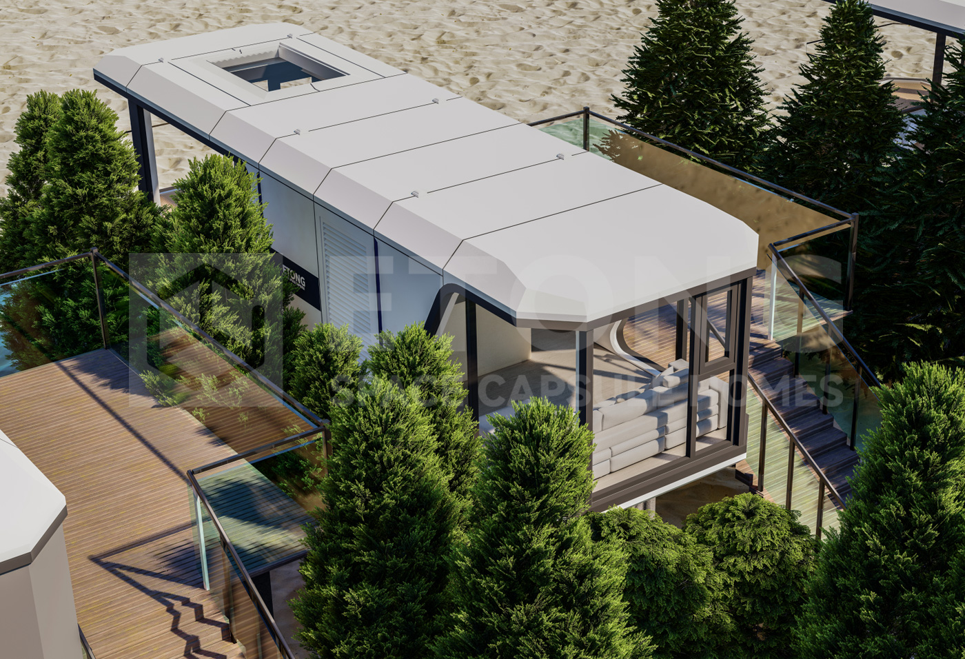 Etong space capsule mobile homes warm service conc - ETONG space ...