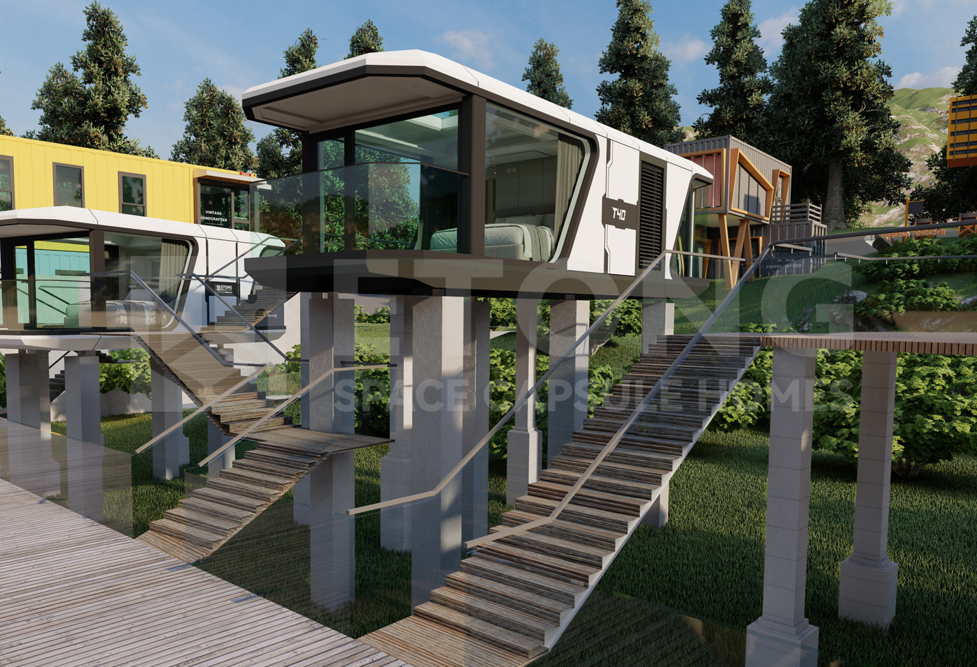 Etong space capsule mobile homes warm service conc - ETONG space ...